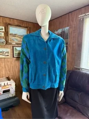 Western furs | Jackets & Coats | Vintage Western Furs Suede Jacket Coat ...